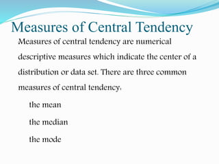 Measure of Central Tendency | PPTX