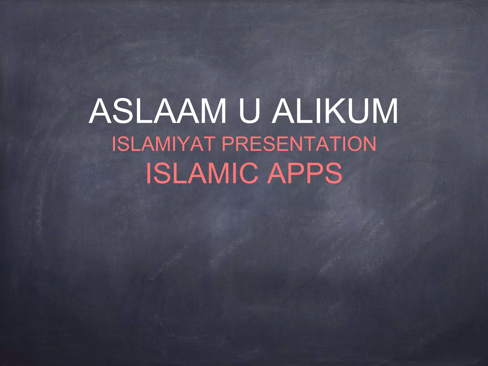 Islamic apps | PPT