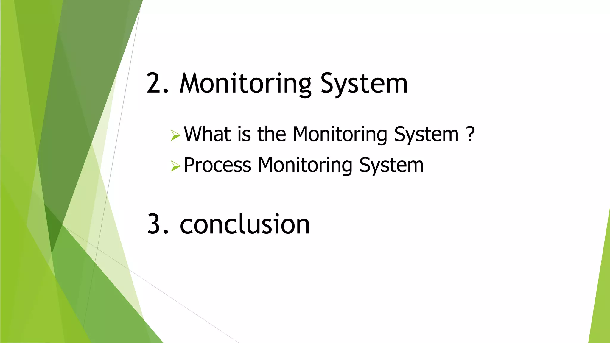 Monitoring and Control System | PPTX