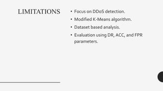 DDoS Detection Using Modified K-means Clustering with Chain Initialization Over Landmark Window ...