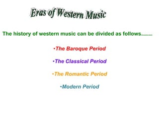 Evolution of western music | PPTX