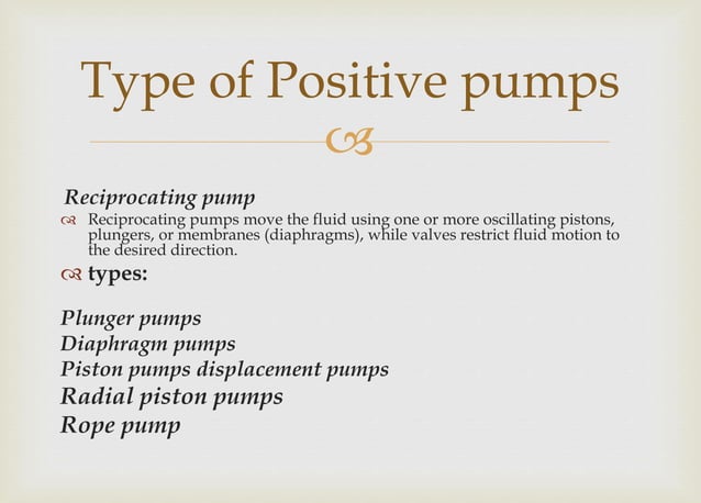 Pump, its types and applications presentation | PPTX
