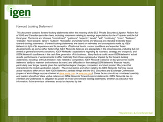 IGEN - Investor Presentation | PDF