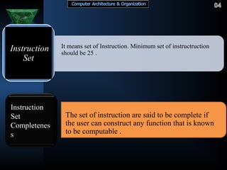 Computer Architecture & Organization | PPT