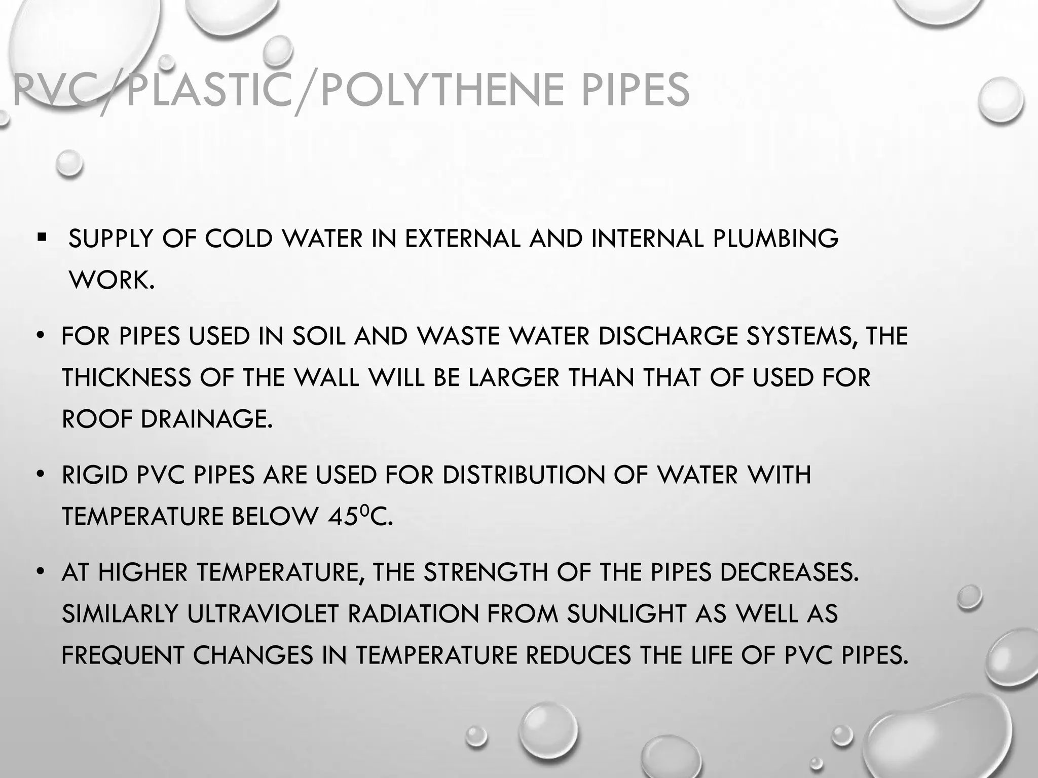Types of pipes | PDF