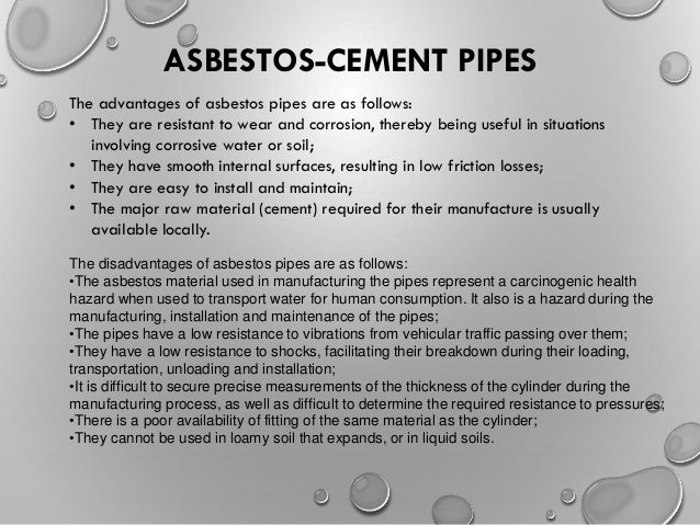Asbestos Cement Pipe Sizes Asbestos Cement Pipe Type 2 3"