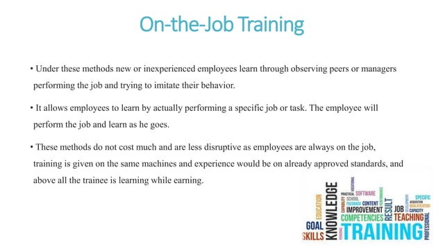 On the Job Training | PPTX