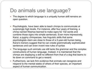 Cognition and Language | PPTX