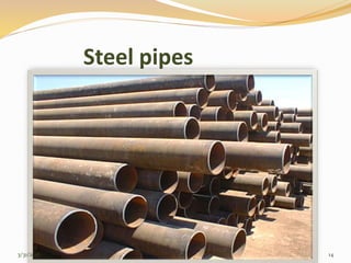 Types of pipes used in water supply | PPTX