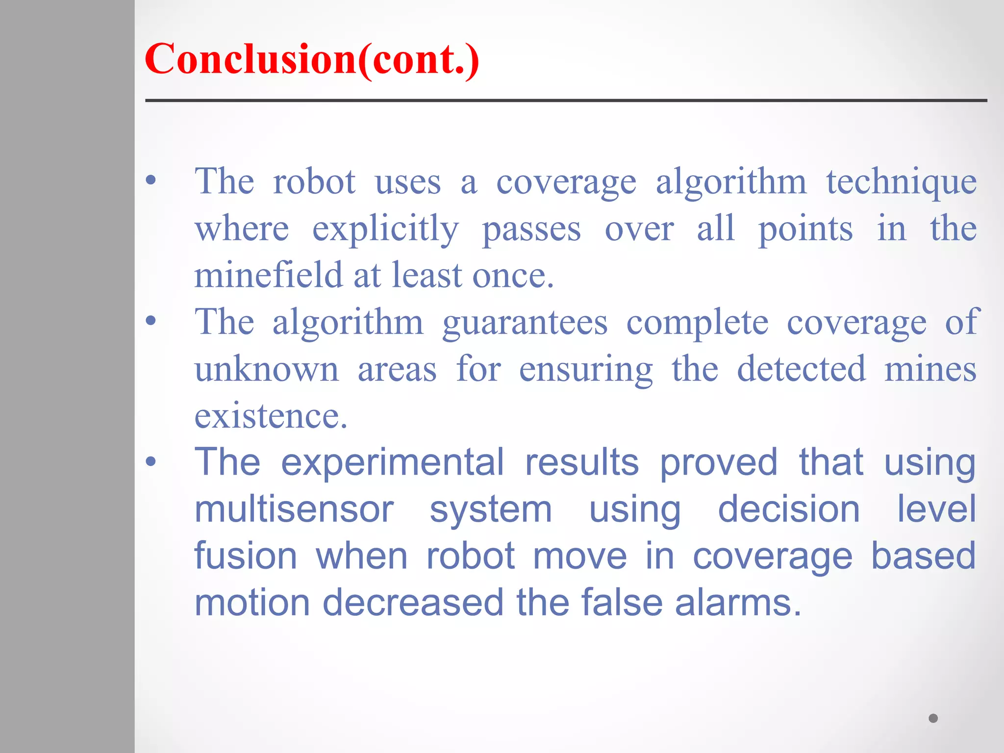 Landmines Detection by Robots presentation | PPTX