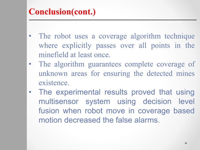 Landmines Detection By Robots Presentation Pptx