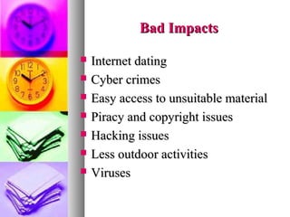 Impact Of Internet | PPT