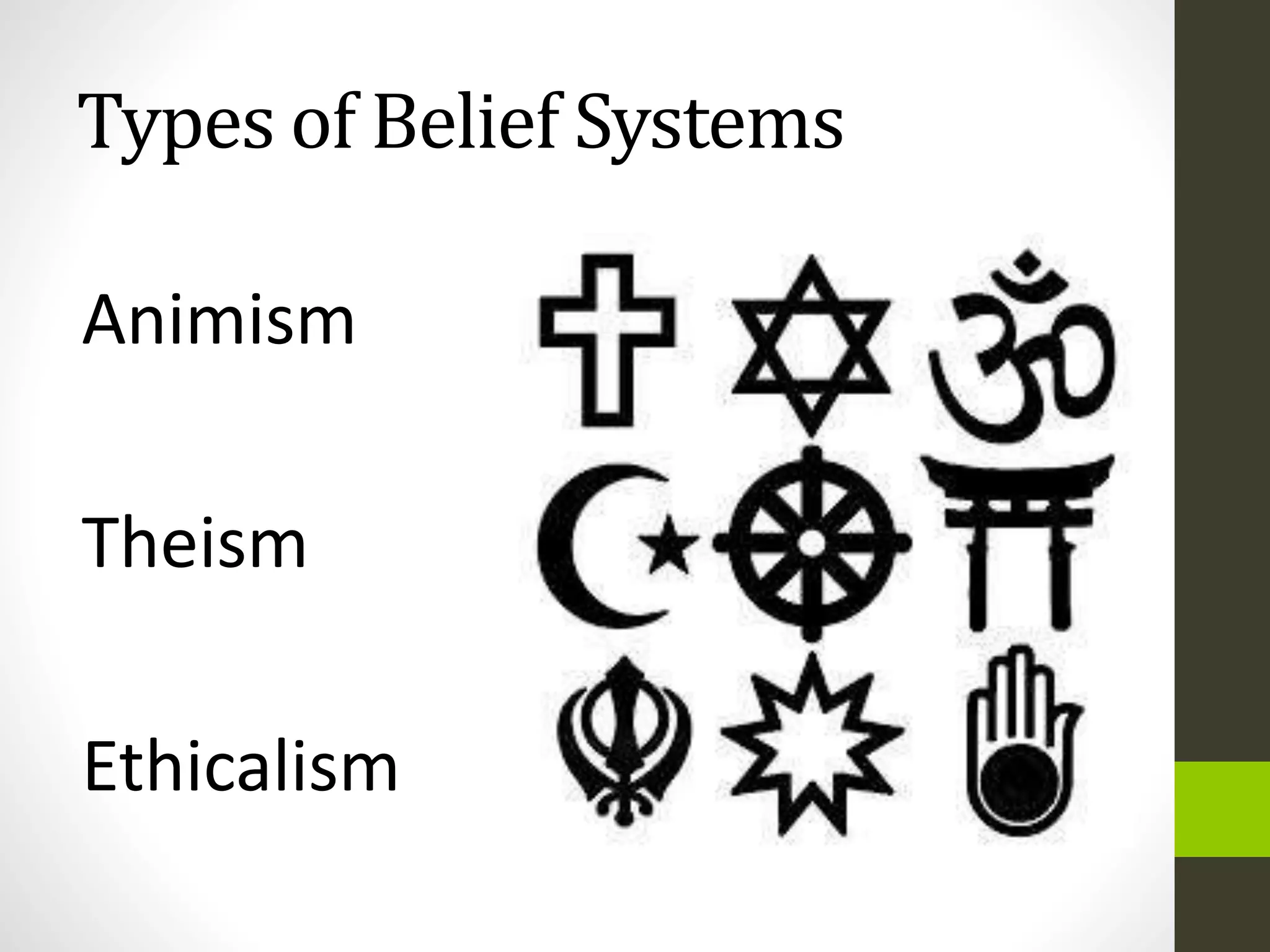 Sociology Social Institutions and Types of Belief Systems | PPTX ...