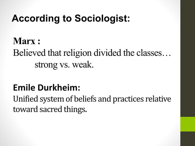 Sociology Social Institutions and Types of Belief Systems | PPTX ...