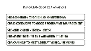 Cost Benefit Analysis(CBA) | PPTX