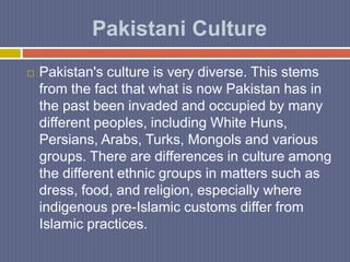 culture of pakistan | PPTX