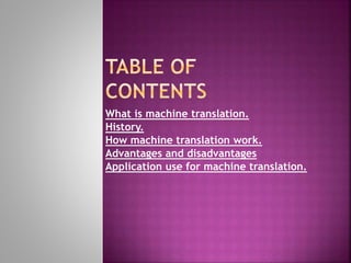 machine translation beginning... | PPTX