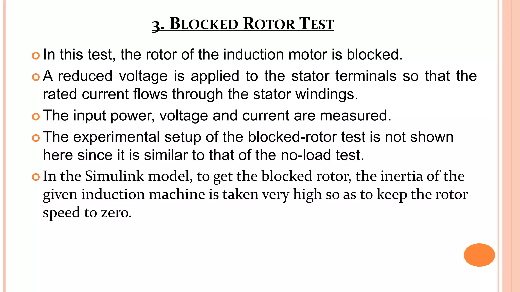 Induction Motor Tests Using MATLAB/Simulink | PPSX