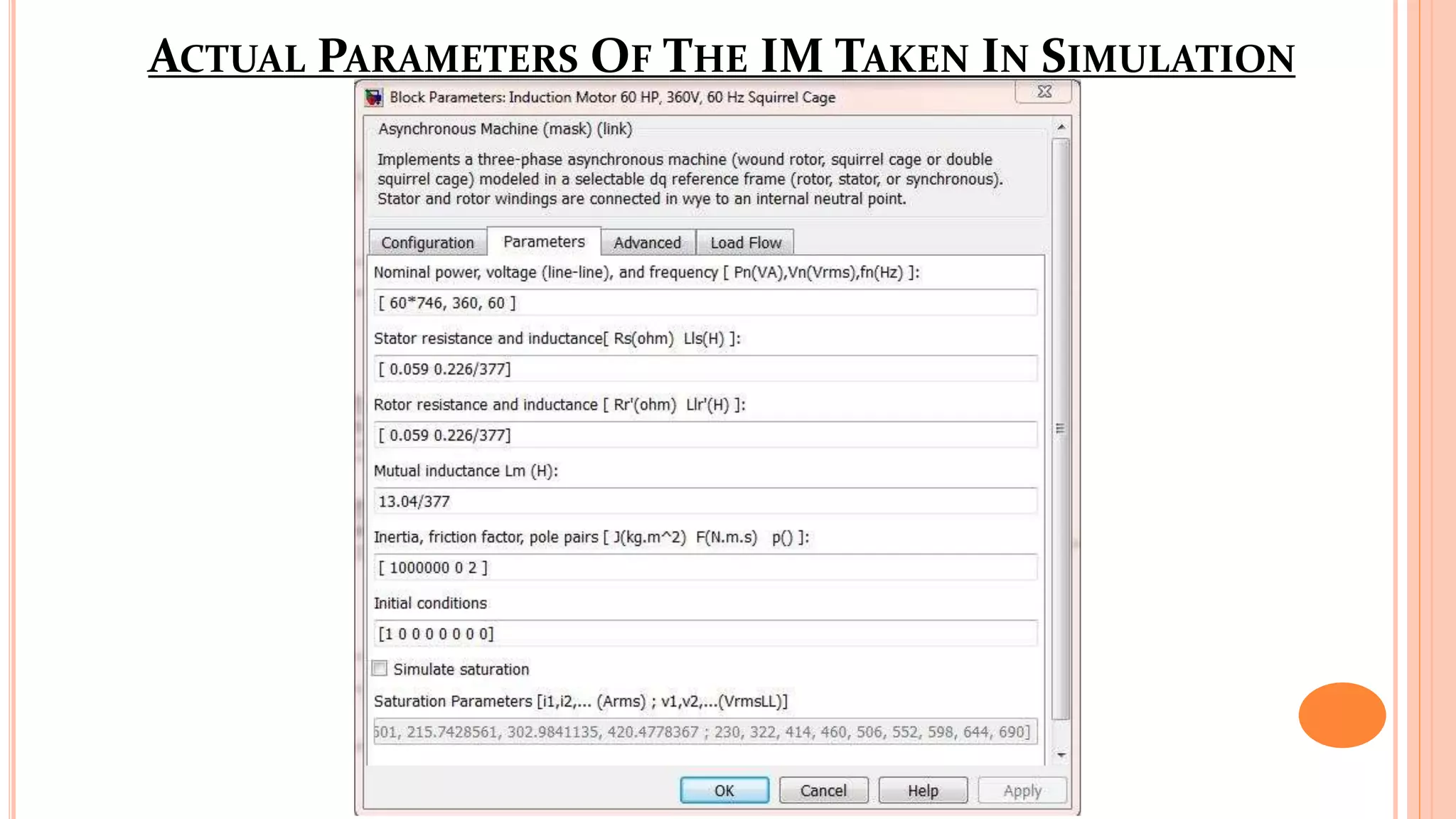 Induction Motor Tests Using Matlabsimulink Ppsx Physics Science