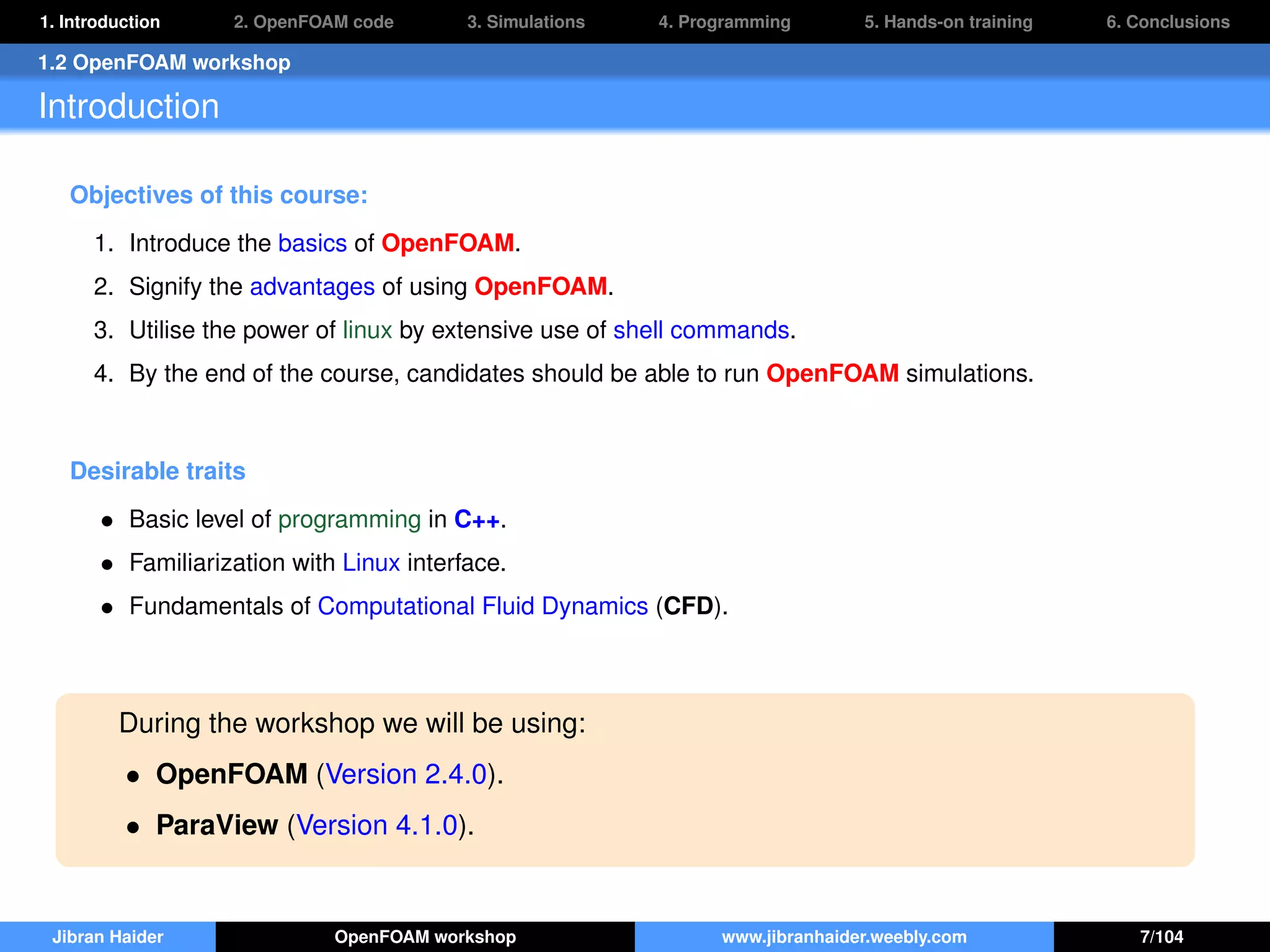 OpenFOAM for beginners: Hands-on training | PDF