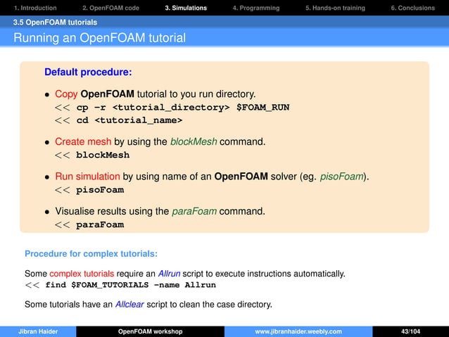 OpenFOAM for beginners: Hands-on training | PDF