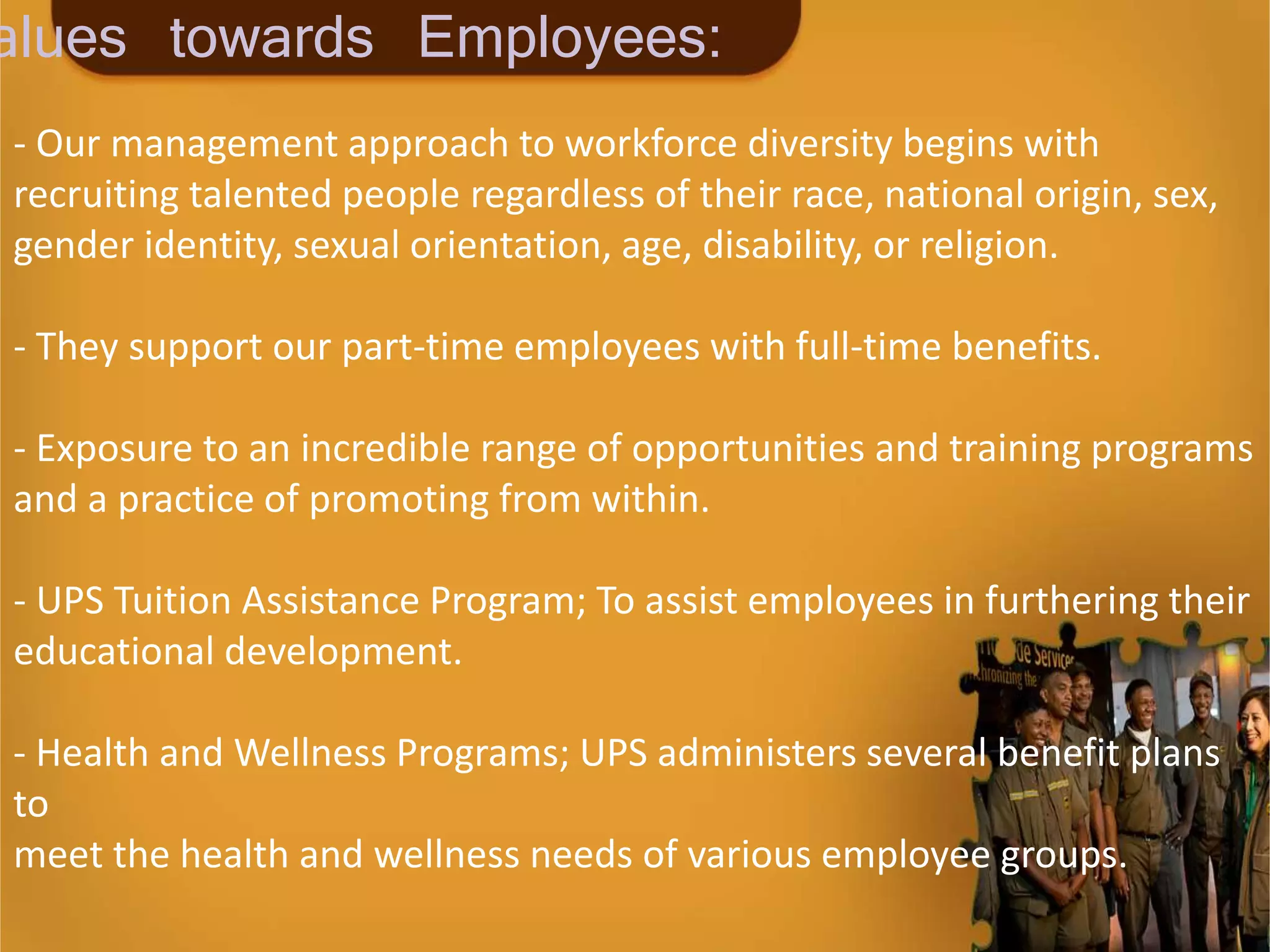 Presentation about UPS ethical | PPTX | Logistics and Transportation ...
