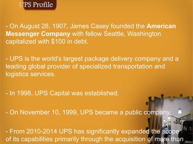 Presentation about UPS ethical | PPTX | Logistics and Transportation ...