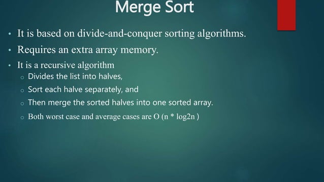 Sorting Algorithms | PPTX | Computing | Technology & Computing