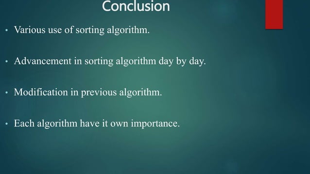 Sorting Algorithms | PPTX | Computing | Technology & Computing