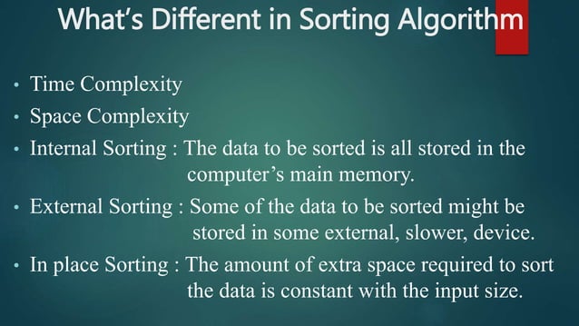 Sorting Algorithms | PPTX | Computing | Technology & Computing