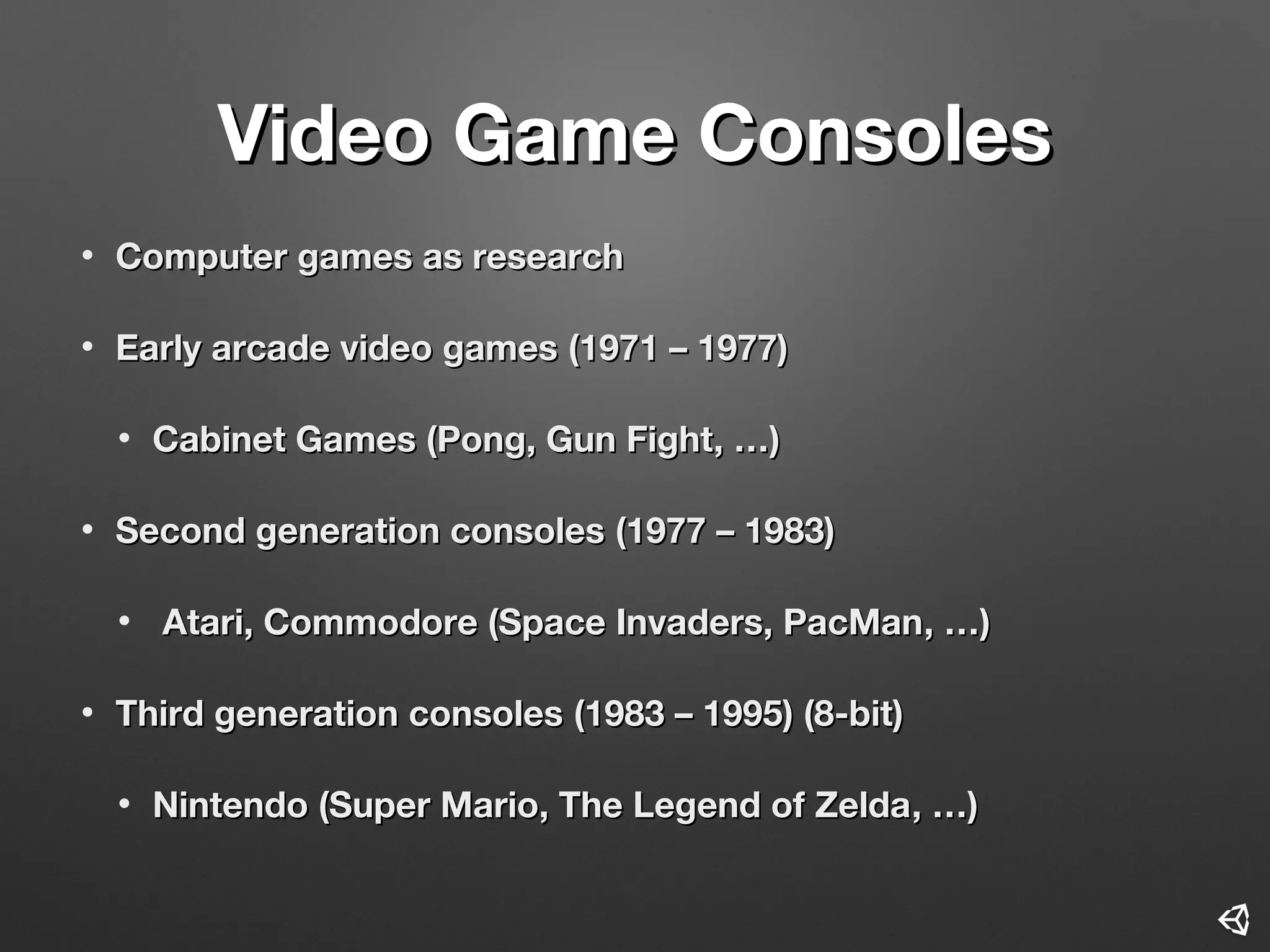 Introduction To Unity3d Game Engine Ppt