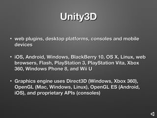 Introduction to Unity3D Game Engine | PPT