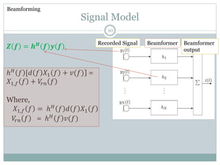 Beamforming and microphone arrays | PPTX