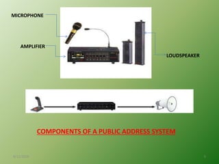 Handling of public address equipment system | PPTX