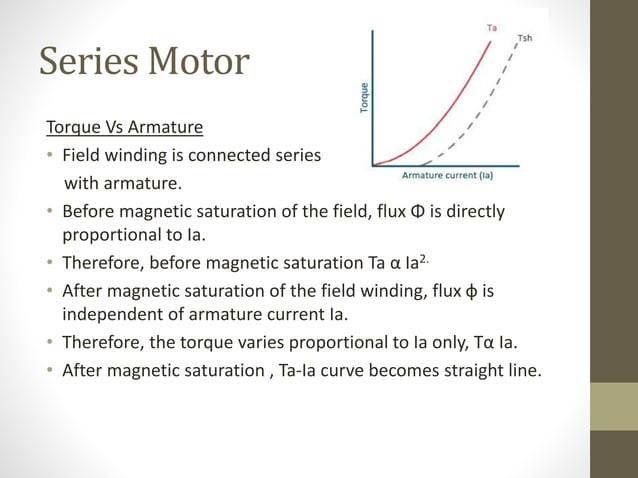 Ward leonard method & Characteristics of series motor | PPT