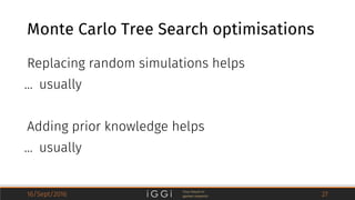 Challenges for implementing Monte Carlo Tree Search in commercial games | PPT
