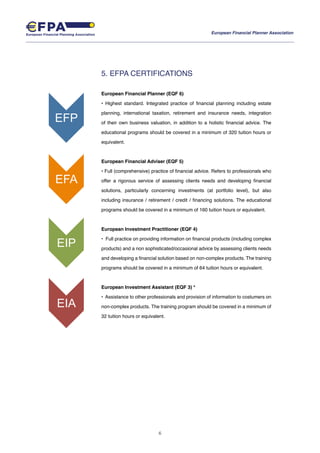 EFPA Aisbl Presentation | PDF