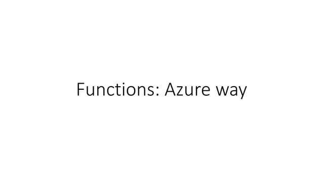 Azure Functions VS AWS Lambda: overview and comparison | PPT