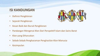 CTU211: Sains dan Teknologi Islam - Pengklonan Dalam Islam | PPTX