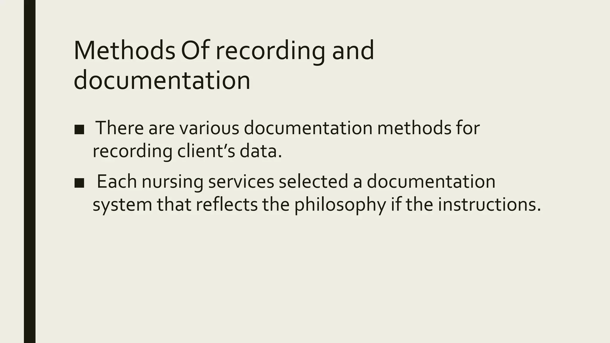 DOCUMENTATION IN NURSING | PPTX