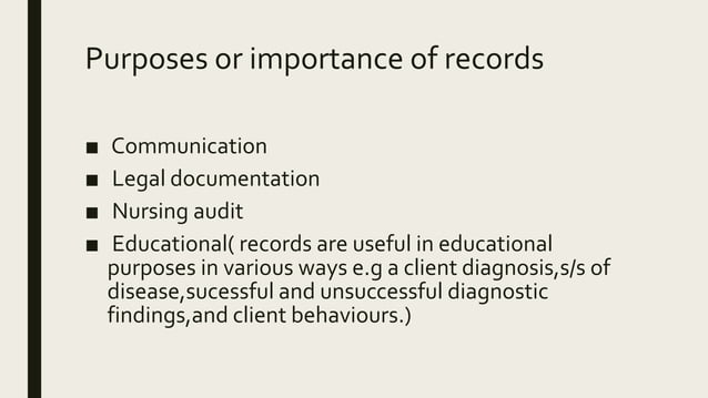 DOCUMENTATION IN NURSING | PPTX