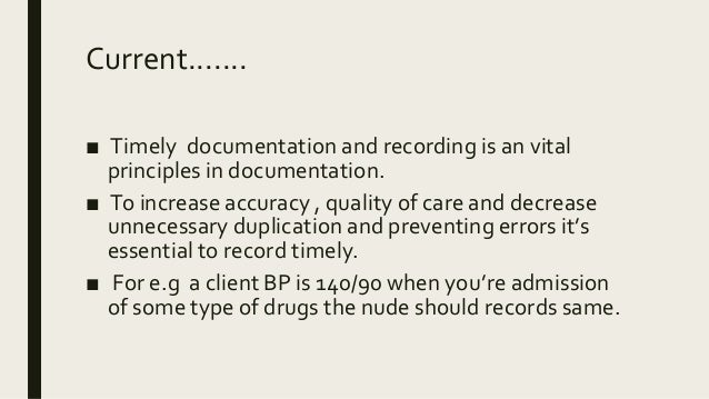 DOCUMENTATION IN NURSING