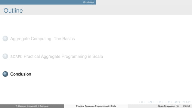 Practical Aggregate Programming in Scala | PPT