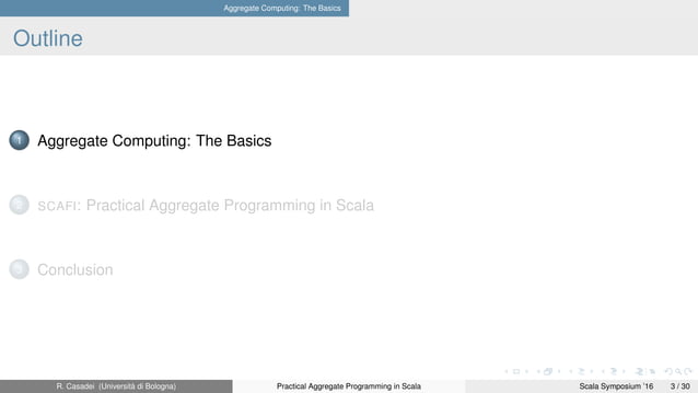 Practical Aggregate Programming in Scala | PPT