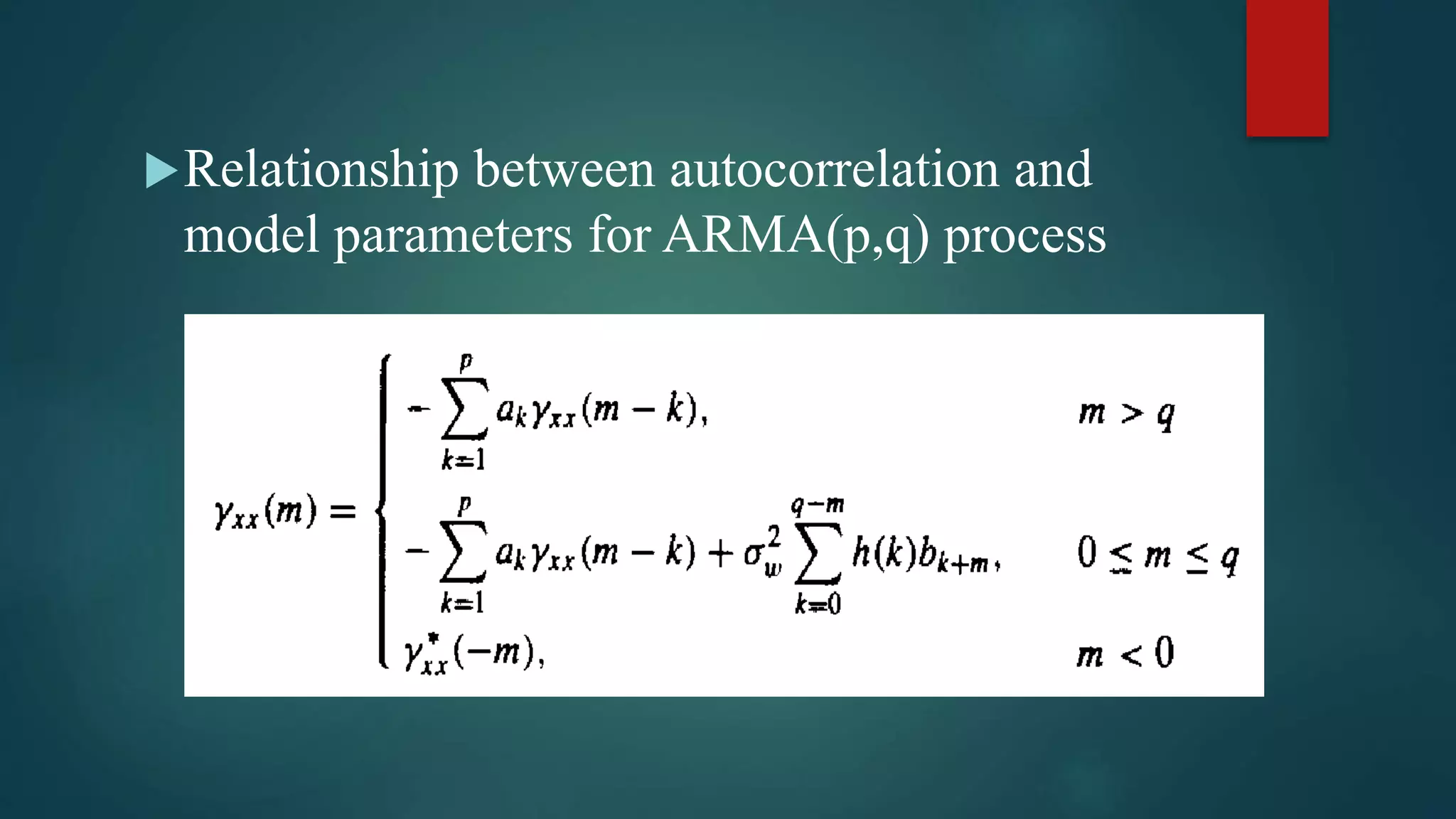Parametric Method Of Power Spectrum Estimation Pptx Computer