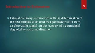 parametric method of power spectrum Estimation | PPTX