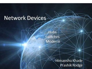 Detailed description about Hubs Switches Modems and their working | PPT