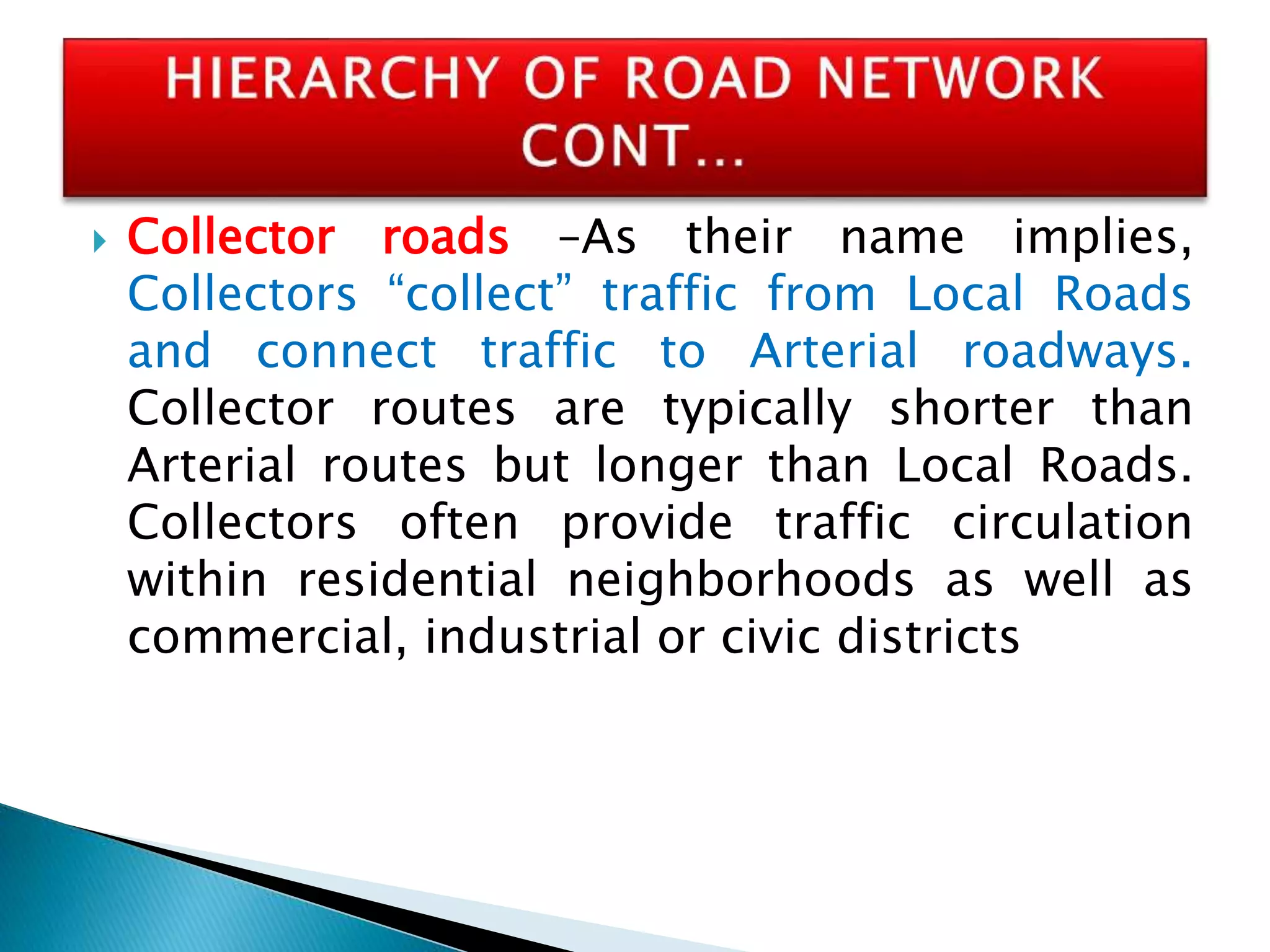 Academic Presentation On Road Network | PPTX