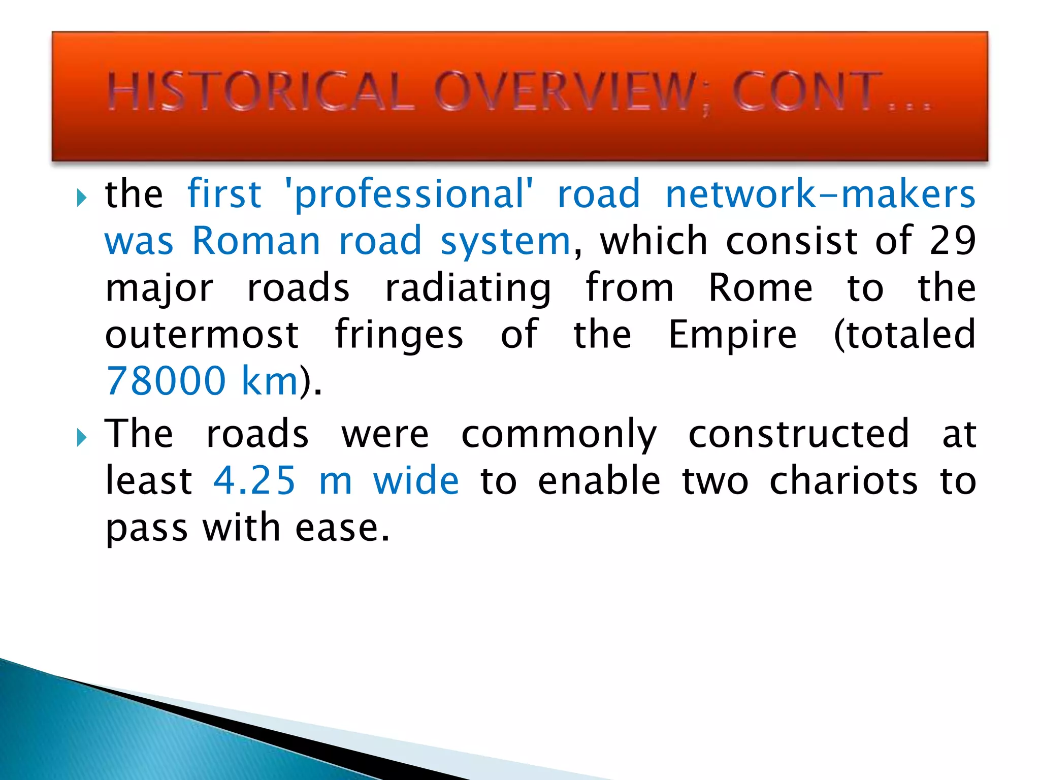 Academic Presentation On Road Network | PPTX