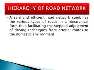 Academic Presentation On Road Network | PPTX